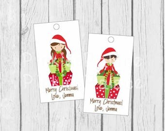 Elf gift tags | Etsy