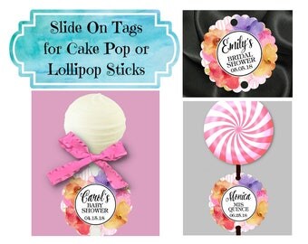 Cake pop labels | Etsy