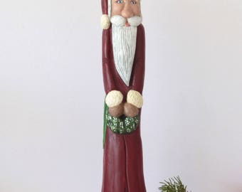 Carved santa | Etsy
