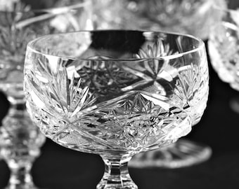 Crystal stemware | Etsy