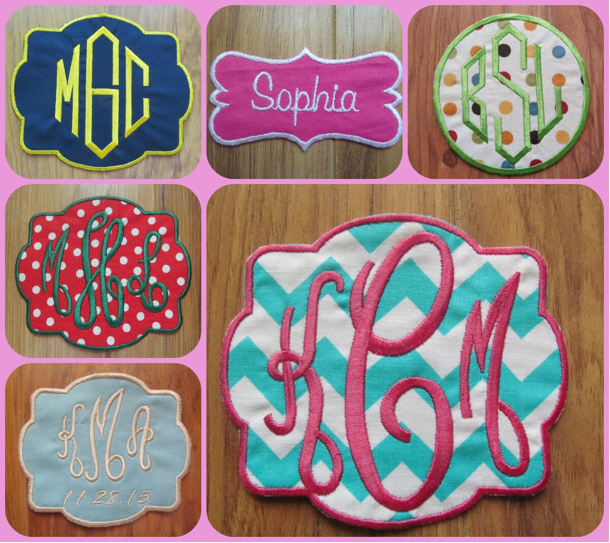 Personalized Patch Monogram Patch Custom Patches Iron On