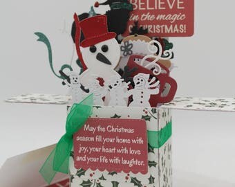 UNIQUE HANDMADE ONE OF A KIND EXPLOSION CARD IN A by CARDSBYMOM