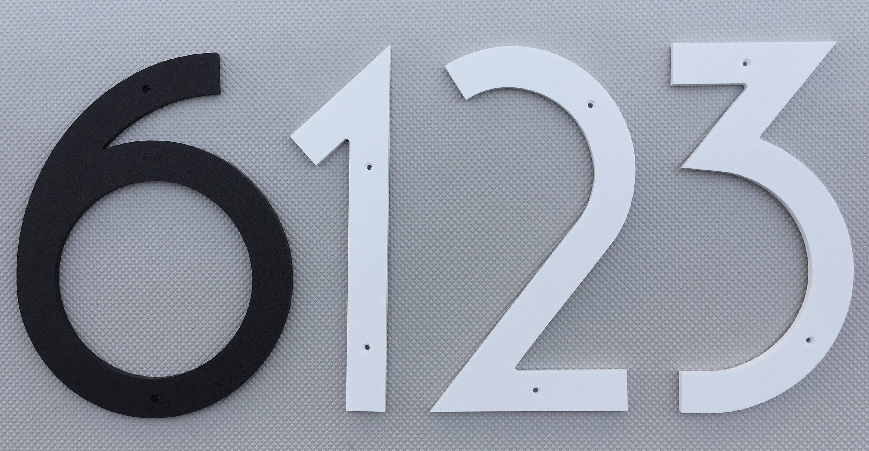 10 inch Art Deco House Numbers Letters