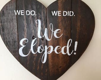 We eloped | Etsy