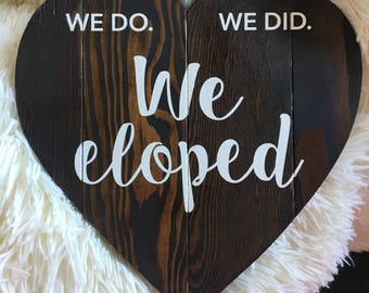 We eloped | Etsy