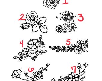 Flower decals | Etsy