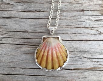 Sunrise shell necklace | Etsy