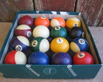 Vintage pool balls | Etsy