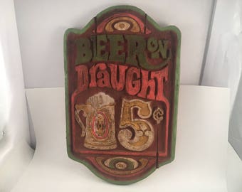 Vintage beer sign | Etsy