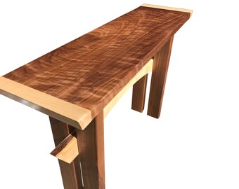 Walnut console table | Etsy