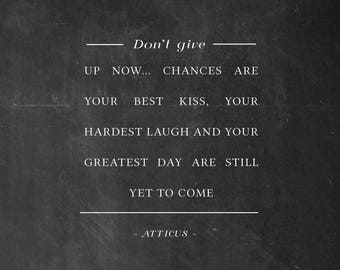 Atticus quote | Etsy