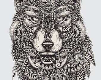 Abstract wolf | Etsy