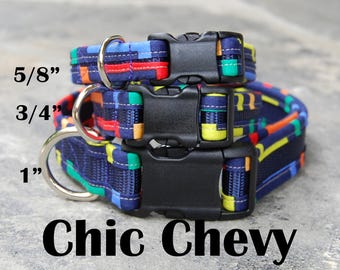 Colorful dog collar | Etsy