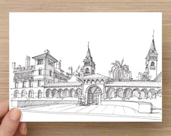 St. Augustine Travel Poster Instant Download