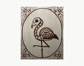 Skeleton flamingo | Etsy