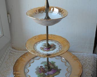 Porcelain cake stand | Etsy