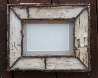 Birch bark frame | Etsy