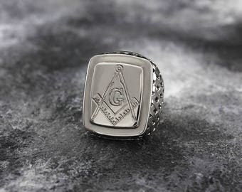 Masonic ring | Etsy