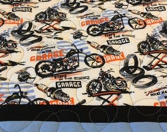 Motorcycle quilt | Etsy