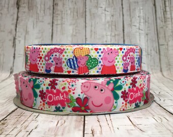 Peppa pig ribbon | Etsy
