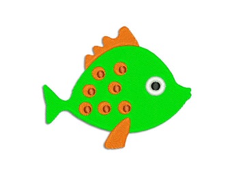 Fish embroidery | Etsy