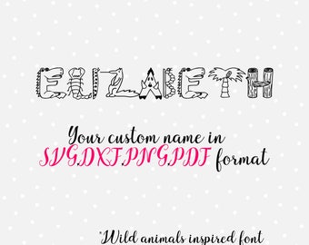 Name svg | Etsy