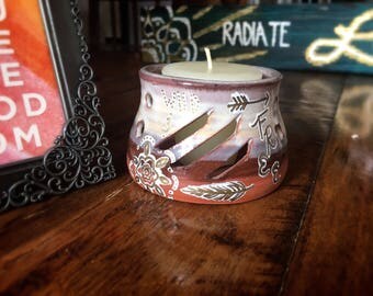 Native candle holder | Etsy