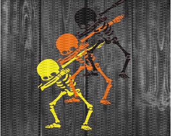 Dabbing skeleton svg | Etsy