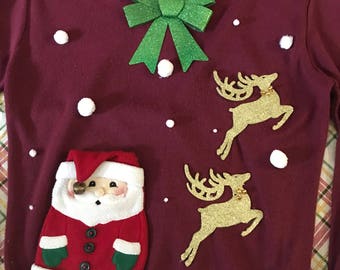 Reindeer sweater | Etsy