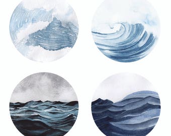 Round wall art | Etsy