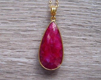 Bezel set ruby | Etsy