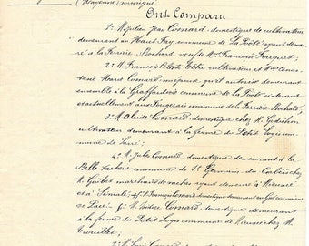 French script paper | Etsy