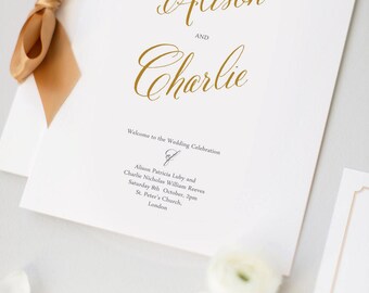 Printable Wedding Ceremony Book Template Unlimited Pages