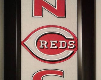 Cincinnati Reds Logo 3D Pencil Drawing 11x14