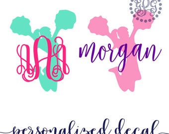 Cheer car decal | Etsy