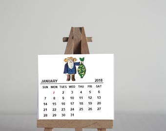 Easel calendar | Etsy