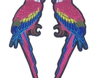 Parrot embroidery | Etsy