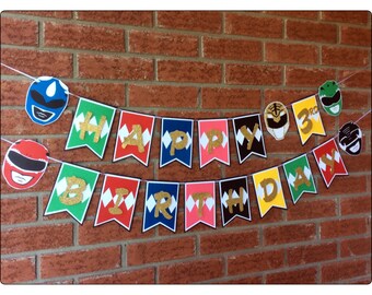 Power rangers sign | Etsy