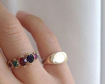 Silver Regard Ring Handmade cast Victorian Valentine