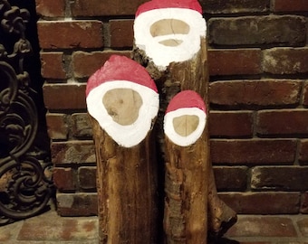 Log santa | Etsy