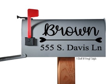 Mailbox stickers | Etsy