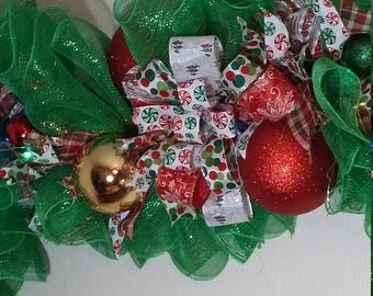 Deco mesh garland | Etsy