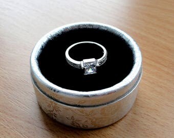 Tiny engagement ring | Etsy