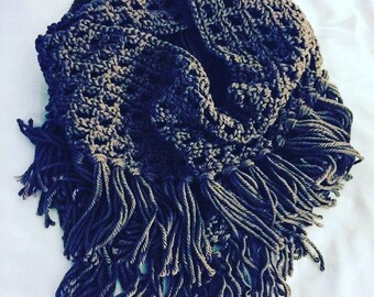 Items similar to Crochet Pattern Loop Fringe Infinity Scarf PDF on Etsy