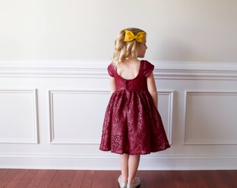 Girls lace dress | Etsy