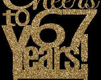 67th birthday | Etsy