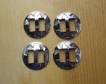 Slotted conchos | Etsy
