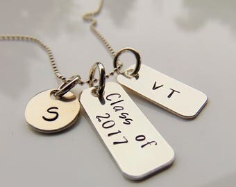 Personalized Graduation Necklace Senior Necklace Class of