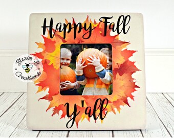 Fall picture frame | Etsy