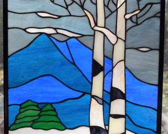 Stained glass trees | Etsy